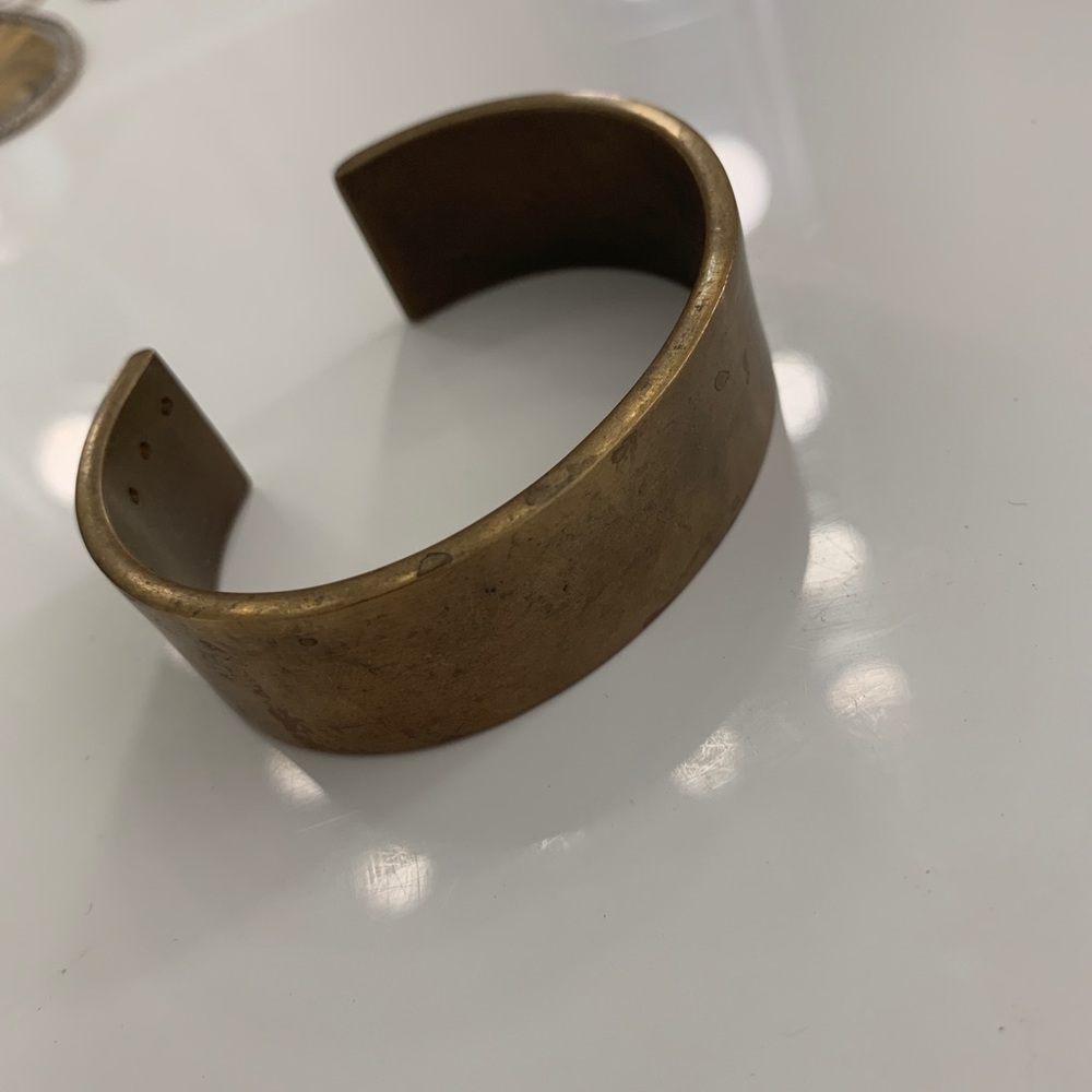 Bronze Thick Bracelet - Gem